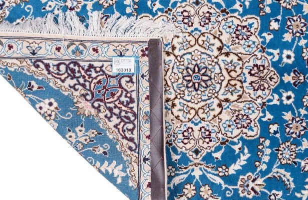 Persian Carpet: Blue Nain Pattern - Shop Iran Art