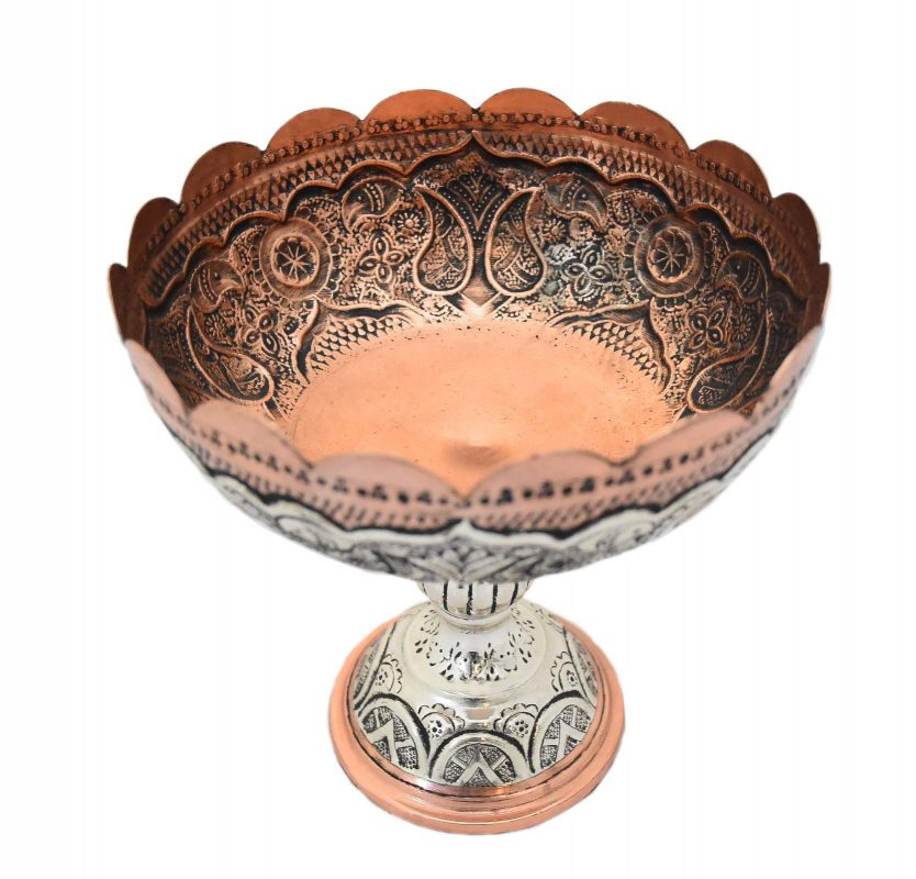 Persian Hand Engraved Traditional Copper Candy Dish, Eden Design - Shop ...