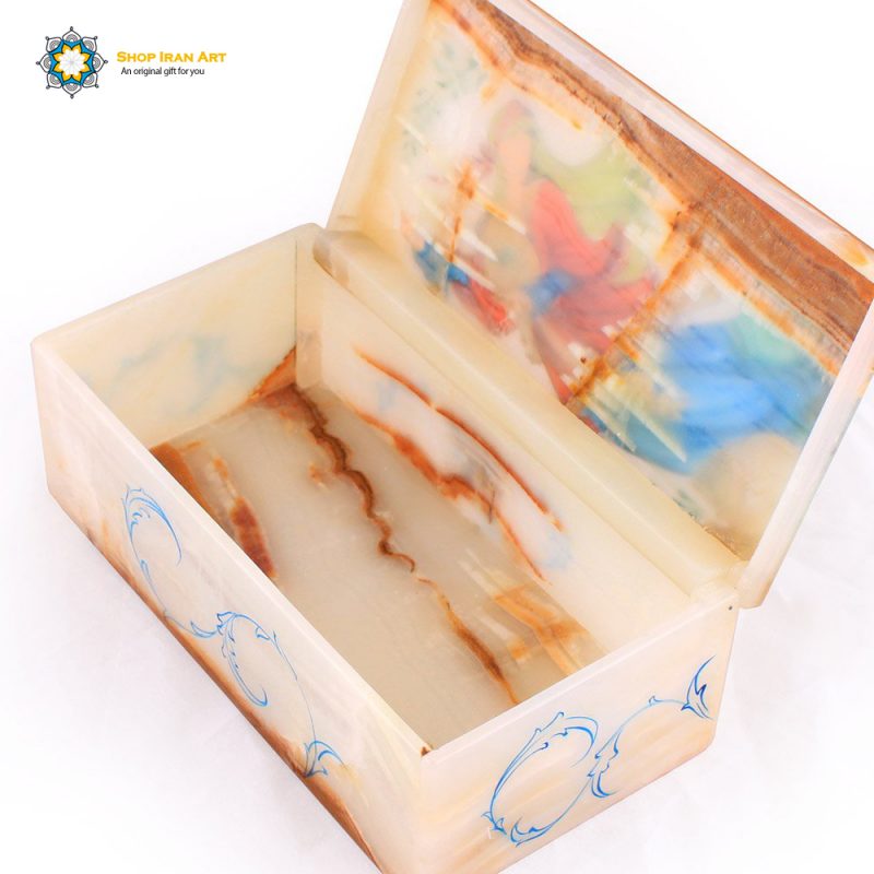 Persian Marble Box Master of Music Painting - Shop Iran Art