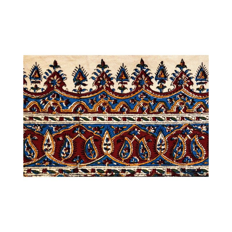 Persian Tapestry (Ghalamkar) Tablecloth, Bricks Design - Shop Iran Art