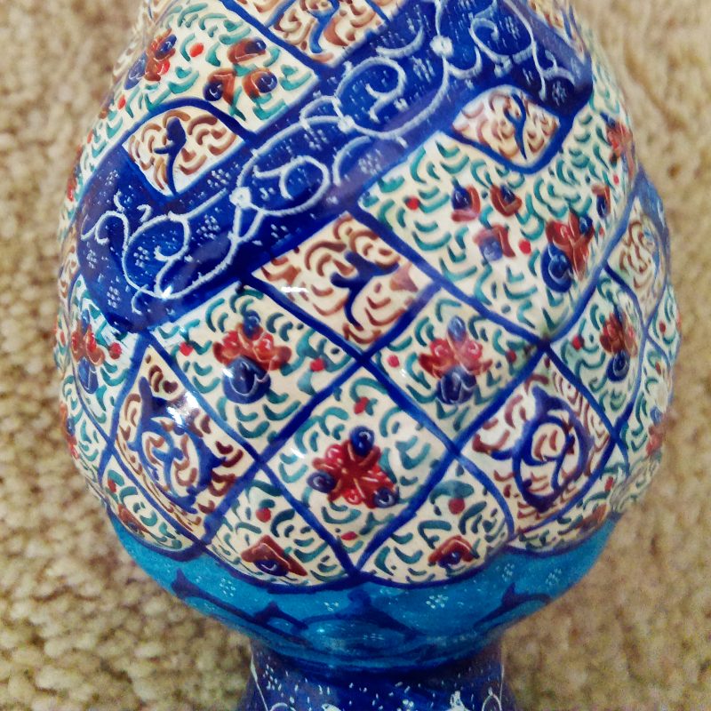 Minakari Persian Enamel Plate and pot set - Shop Iran Art