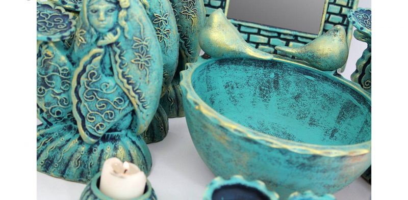 Haft-sin Decoration Set, Pottery Design - Shop Iran Art