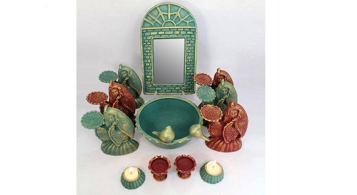 Haft-sin Decoration Set, Pottery Design - Shop Iran Art