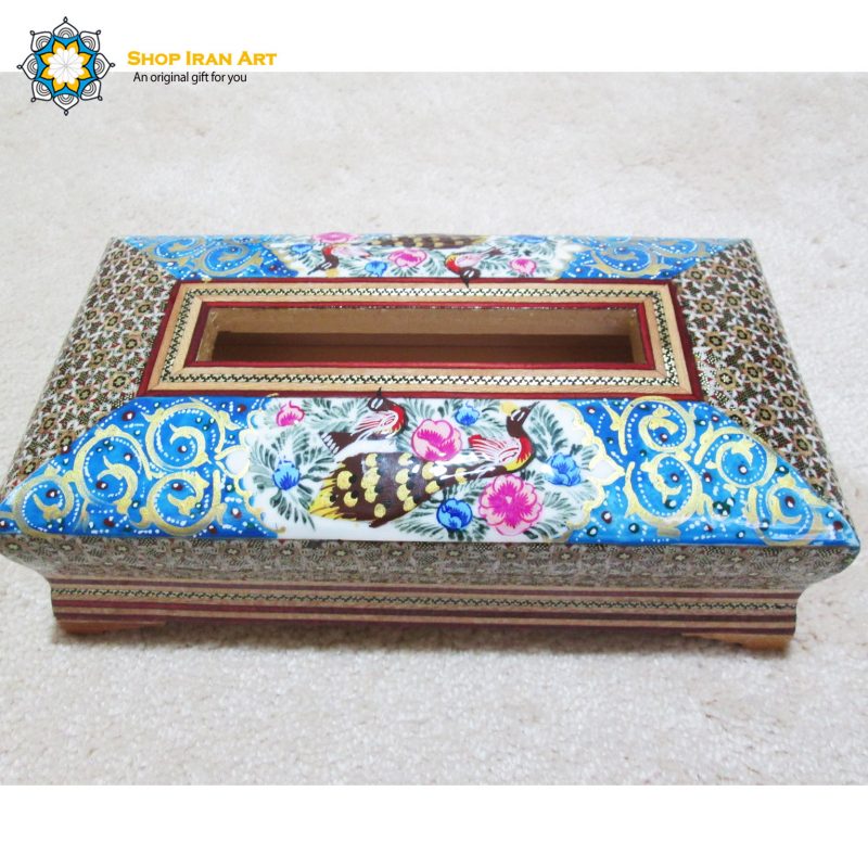 Persian Marquetry Tissue Box, Freedom Design - Shop Iran Art