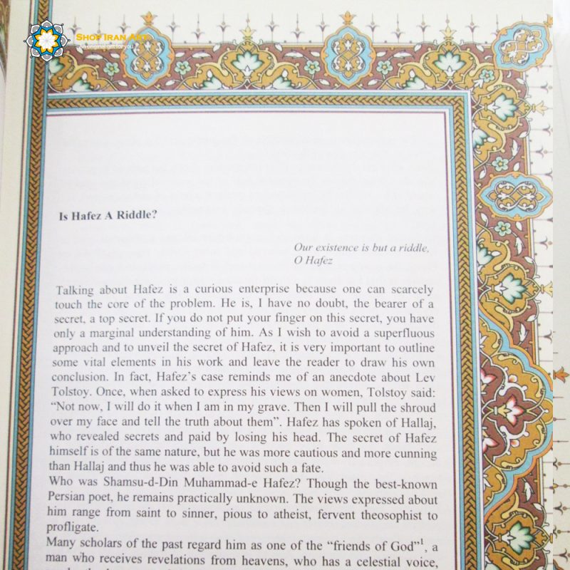 Divan Hafez / Poetry Book (Bilingual Persian and English / Color ...