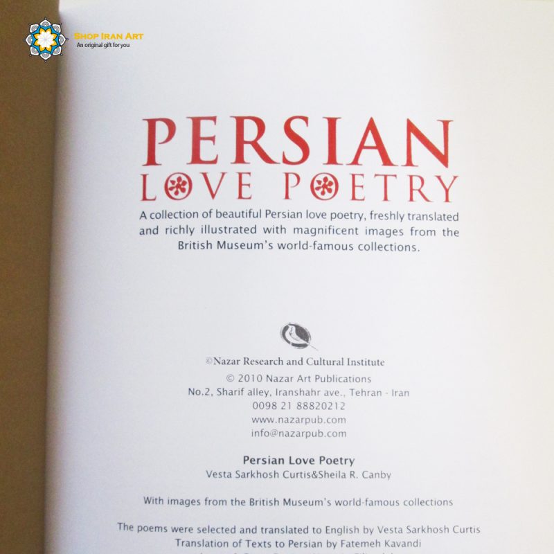Persian Love Poetry (English and Persian) - Shop Iran Art
