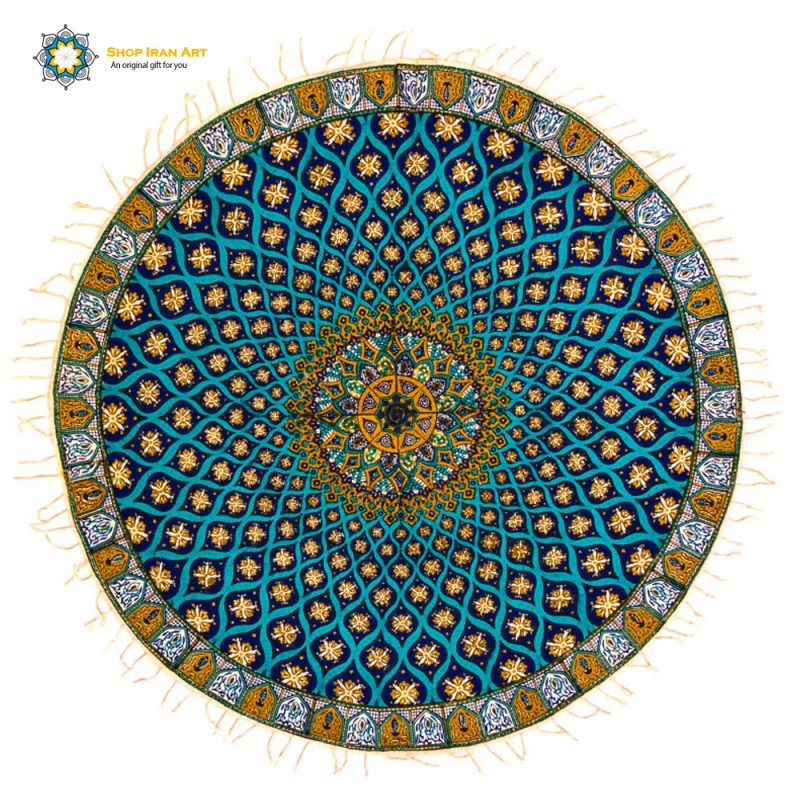 Persian Tapestry (Ghalamkar) Tablecloth, Señora Design - Shop Iran Art