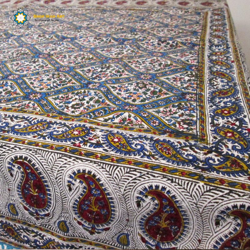 Persian Tapestry (Ghalamkar) Tablecloth, Señora Design - Shop Iran Art