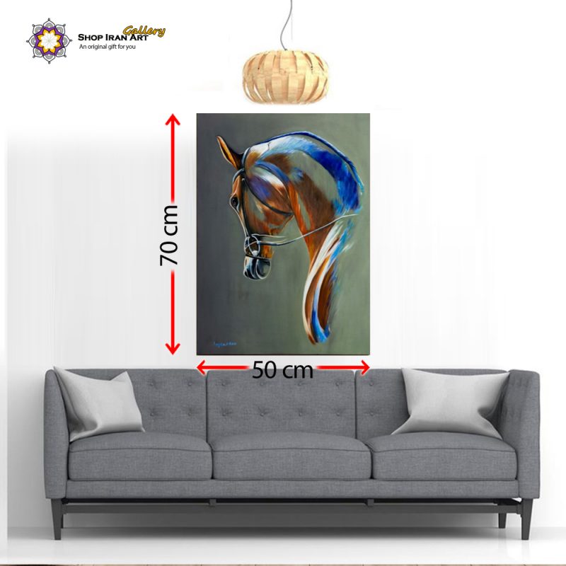 Oil Painting, Loyal Horse (Hand-painted) - Shop Iran Art