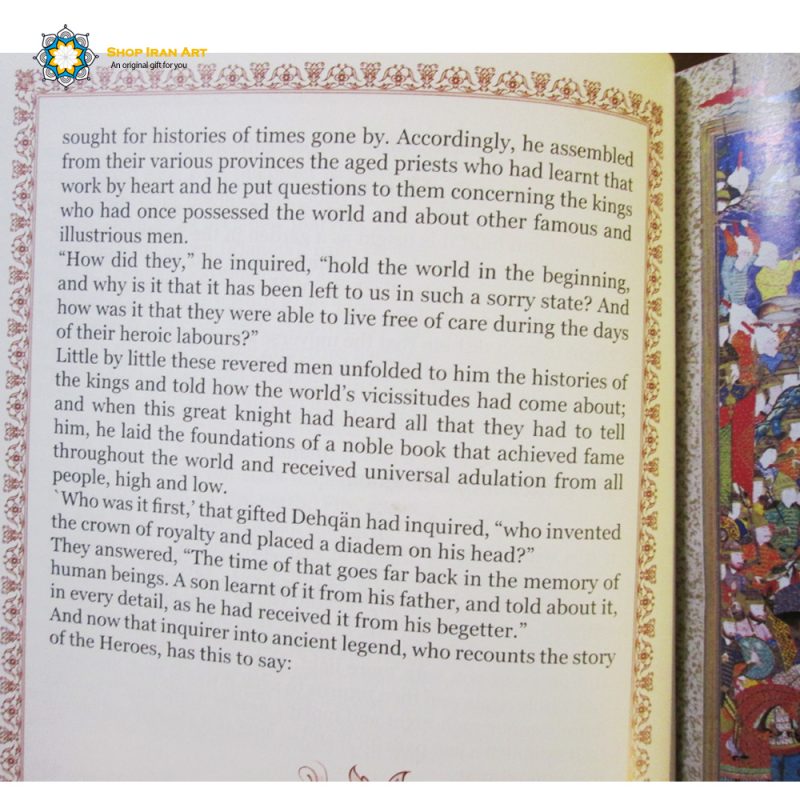 Shahnameh Poem by Ferdowsi (English) High Quality Printed - Shop Iran Art
