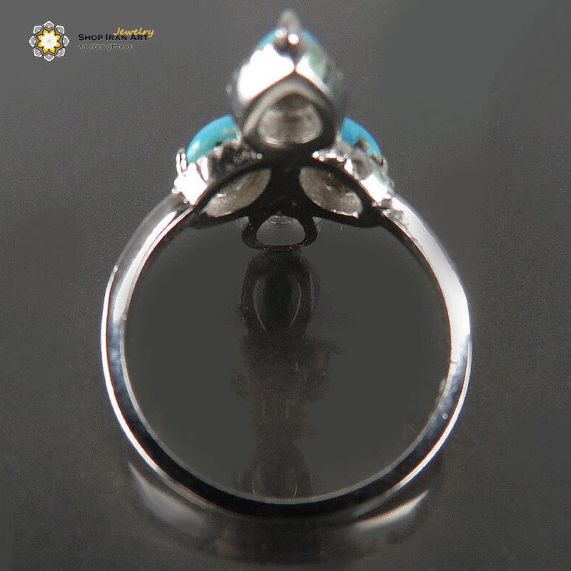 Silver Turquoise Ring, Mari Design - Shop Iran Art