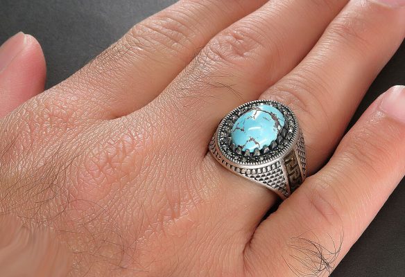Silver Turquoise Ring, Valor Design - Shop Iran Art