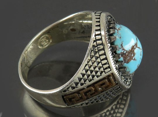 Silver Turquoise Ring, Valor Design - Shop Iran Art