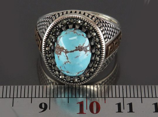 Silver Turquoise Ring, Valor Design - Shop Iran Art