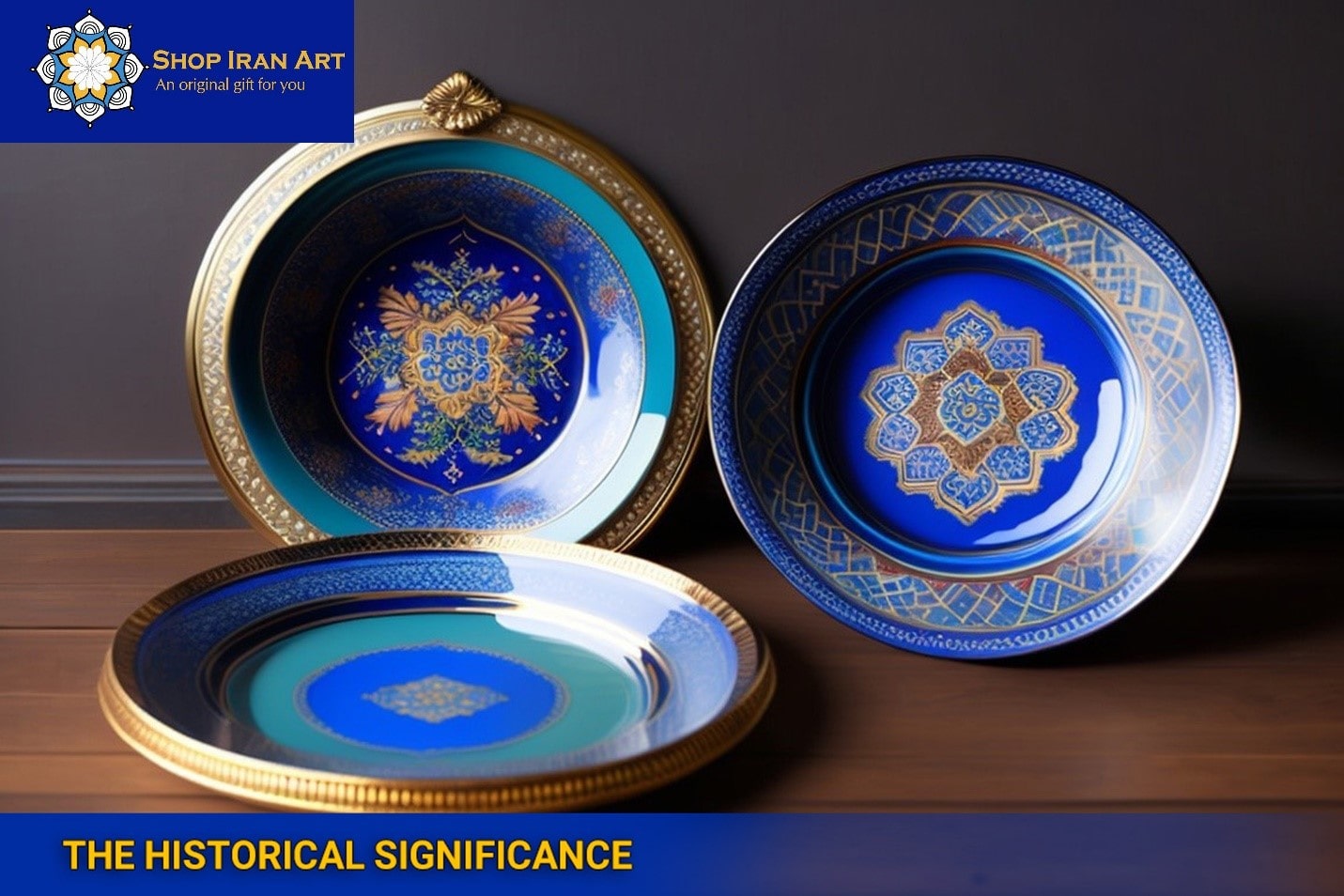 Persian Enamel Plate - Shop Iran Art