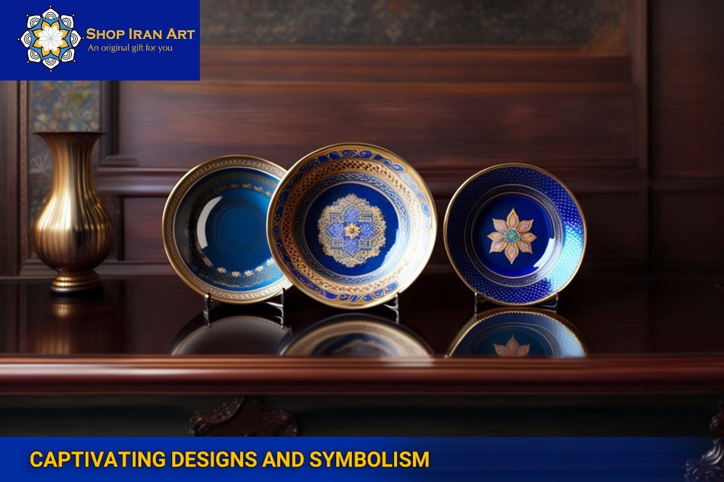 Persian Enamel Plate - Shop Iran Art