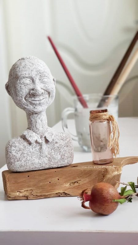 Papier Mache (Papier-mache) Statue, The Feliz Human - Shop Iran Art