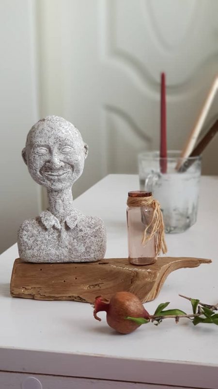Papier Mache (Papier-mache) Statue, The Feliz Human - Shop Iran Art