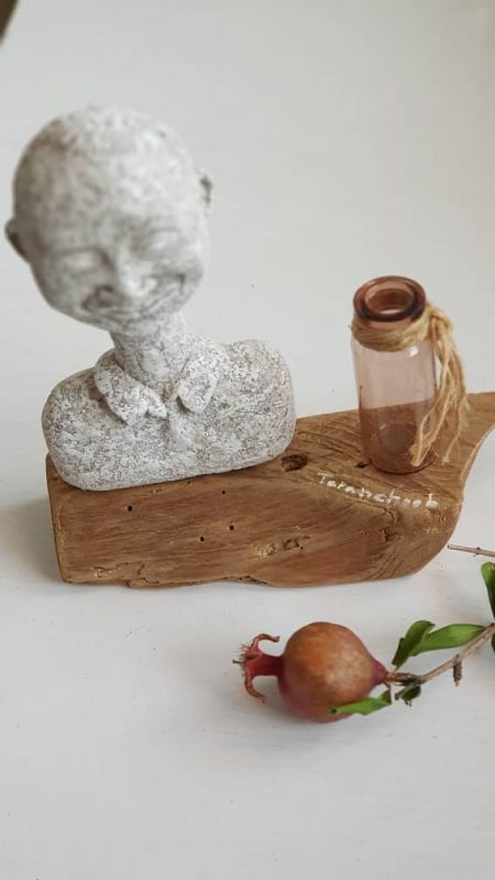 Papier Mache (Papier-mache) Statue, The Feliz Human - Shop Iran Art