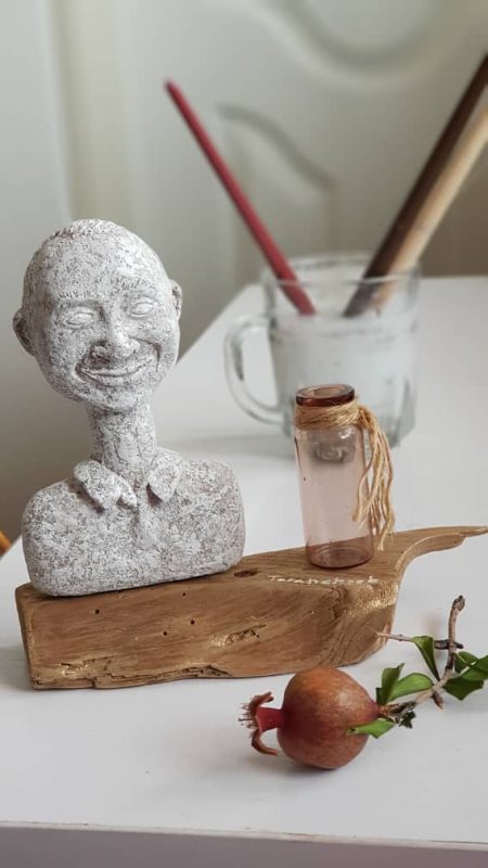 Papier Mache (Papier-mache) Statue, The Feliz Human - Shop Iran Art